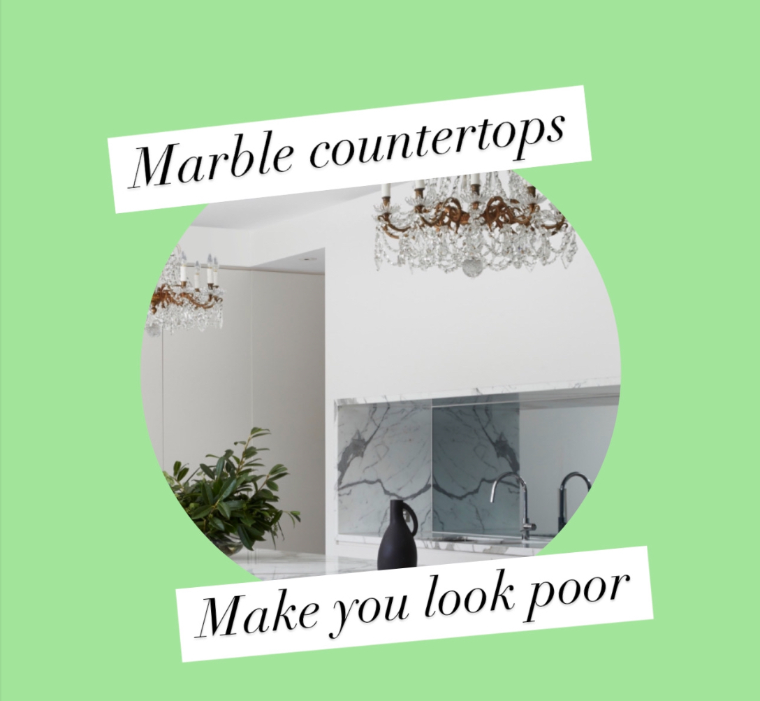 Marble countertops make you look poor, and other old money decorating ...